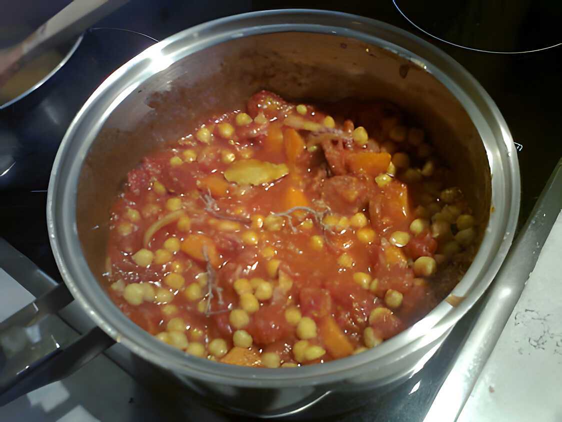 Recette de Pois chiches à la catalane de hanor ,revisité