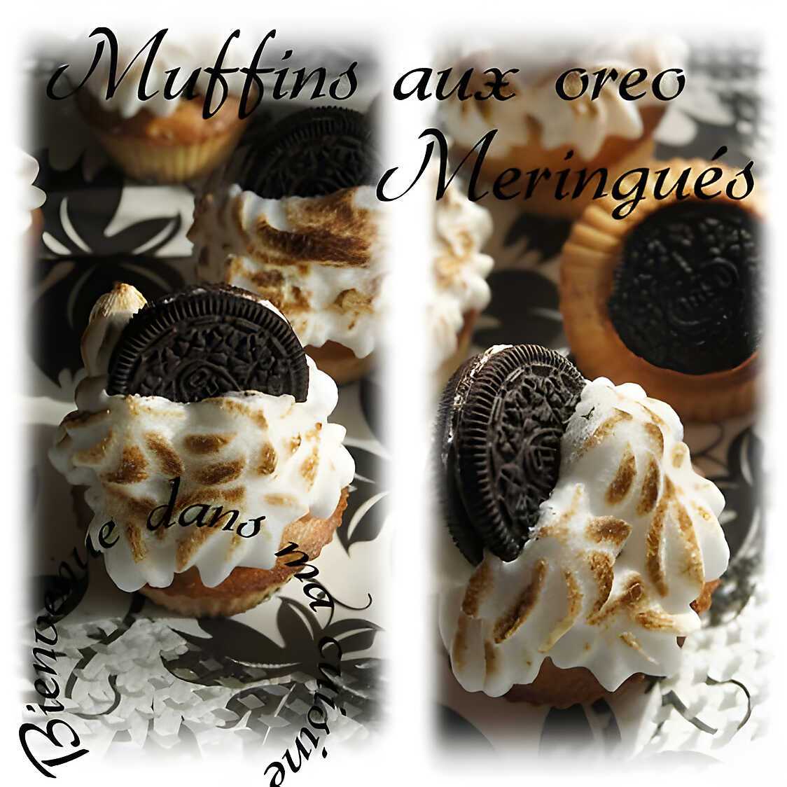 Recette de Muffins aux oreo meringués