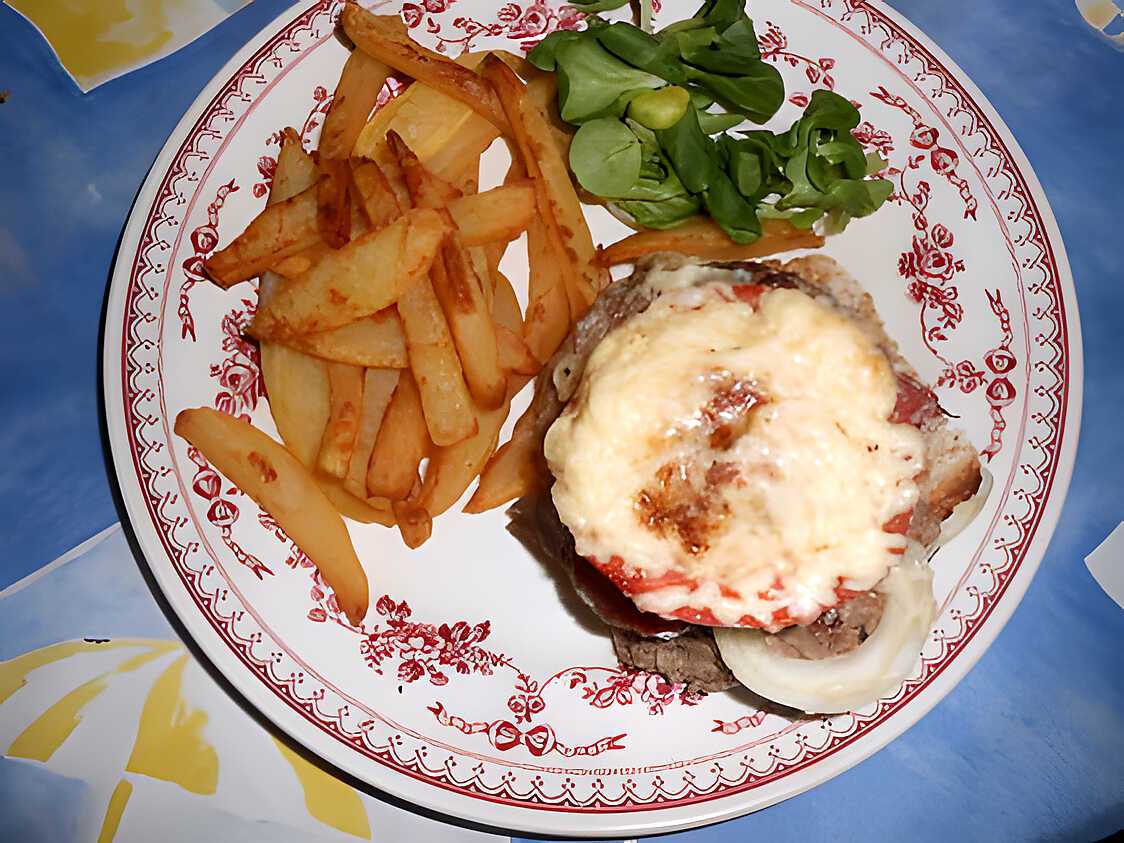 Recette de Hamburger au bacon revisité