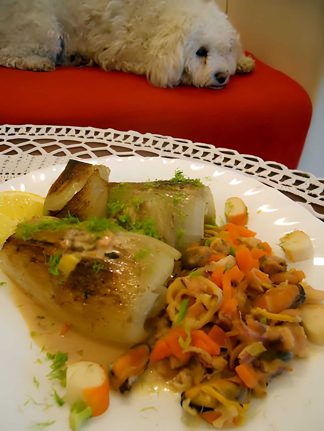 Recette de COCKTAIL DE FRUITS DE MER ET SON FENOUIL BRAISE