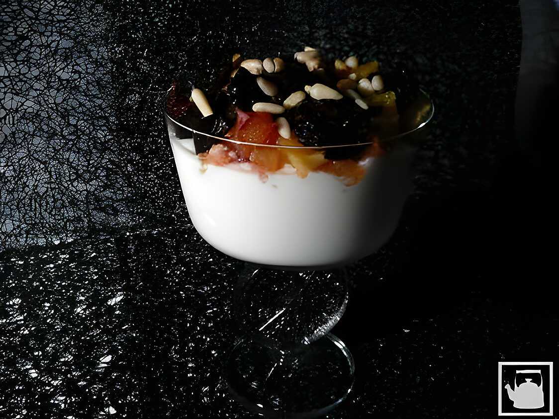 Recette de Fromage blanc aux fruits et sirop d'agave