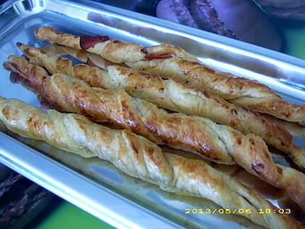 Recette de Flûtes feuilletées (apéro en famille)