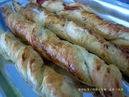 Recette de Flûtes feuilletées (apéro en famille)