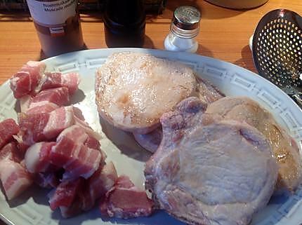 Recette de Rata de céleri et côtes de porc