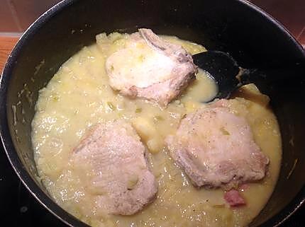 Recette de Rata de céleri et côtes de porc