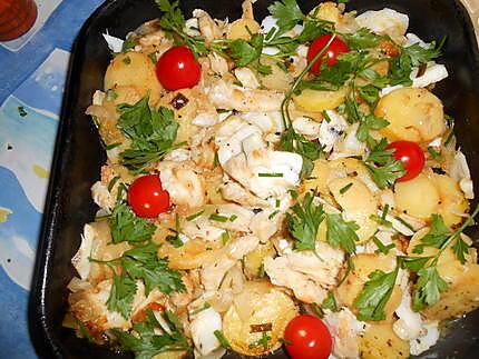 Recette de Morue a la lyonnaise