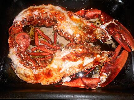 Recette de Homard grillé au four sauce a l aneth