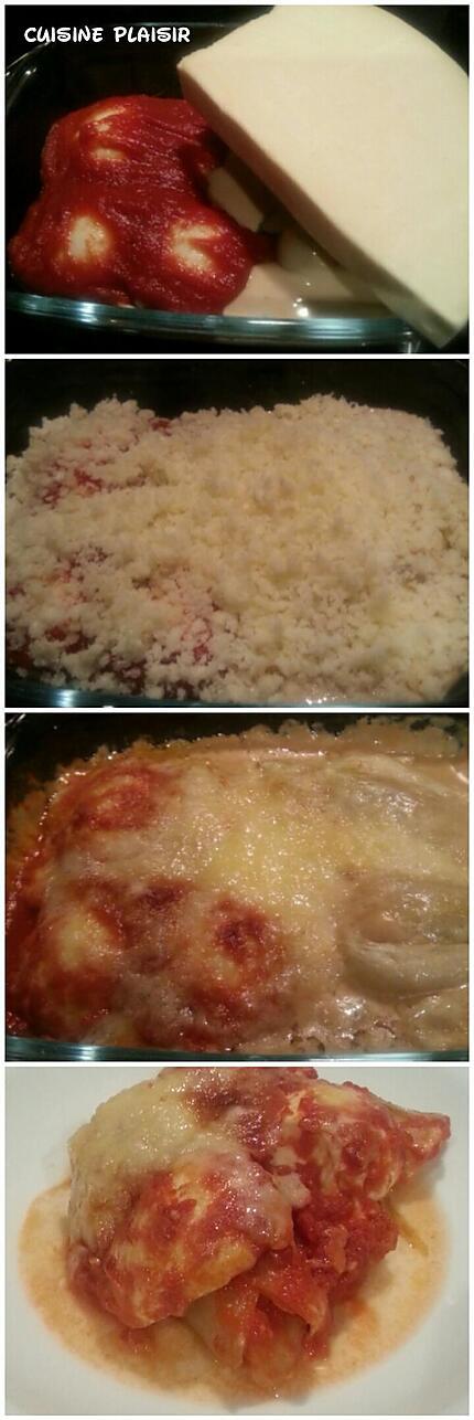 Recette de Chicons/endives gratinés façon portugaise