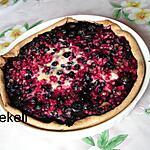 Recette de Tarte cassis, fruits rouges par equinoxedivin