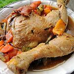 Recette de Cuisses de poulet aux légumes