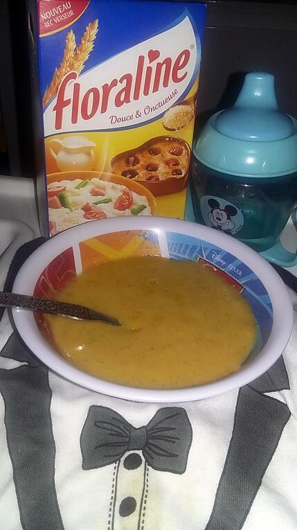 Recette de Soupe a la floraline, carotte et courgette