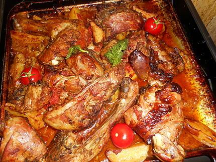 Recette de Chevreau roti à la méridionnale