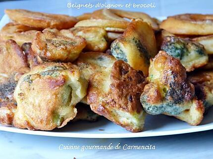 Recette de Beignets d'oignons et de brocoli