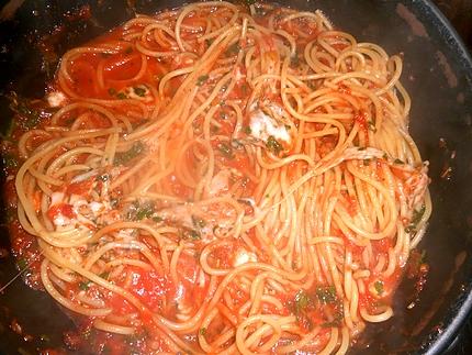 Recette de Spaghetti à la mozzarella
