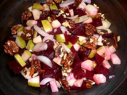Recette de Salade de betteraves à la pommes verte