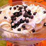 Recette de Coupe banane chantilly chocolat