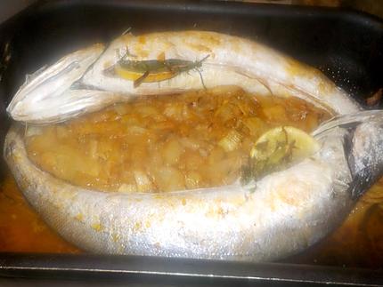 Recette de Merluchon roti et sa compotée de fenouils