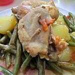 Recette de Haricot vert en sauce pomme de terre epices