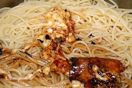 Recette de Côtelette de porc et spaghetti façon Mamyloula